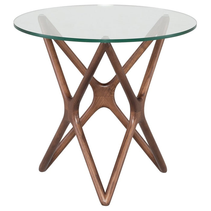 Star Walnut Stained Ash End Table - Urban Manor