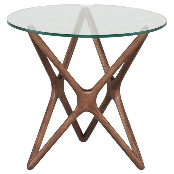 Star Walnut Stained Ash End Table - Urban Manor